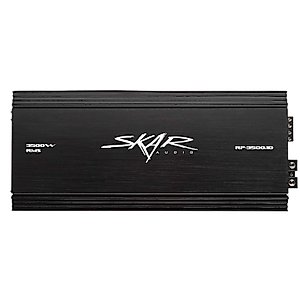 Skar Audio RP-3500.1D Monoblock Class D MOSFET Amplifier with Remote Subwoofer Level Control, 3500W