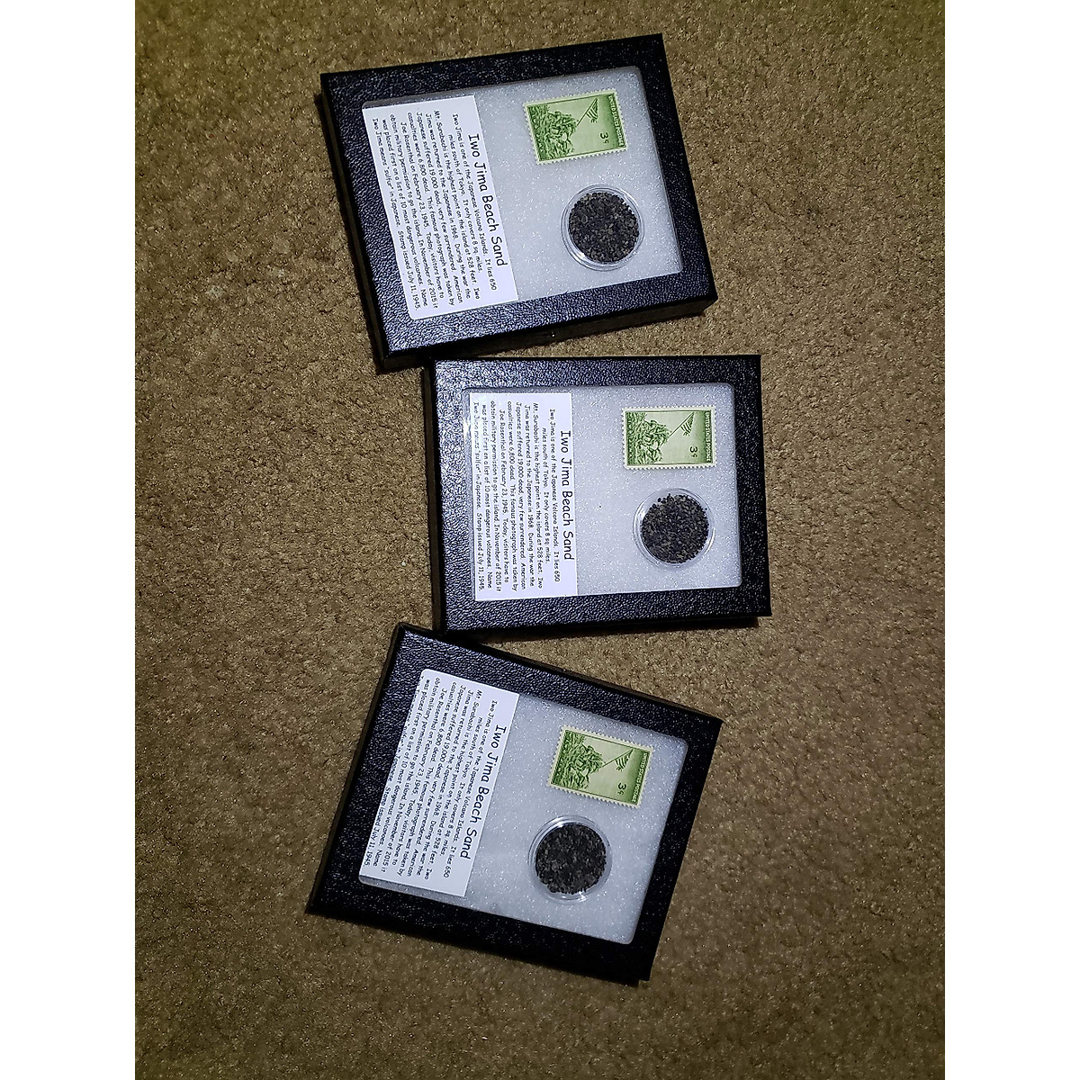 Iwo Jima Beach Sand and Postage Stamp - Commemorative Collection