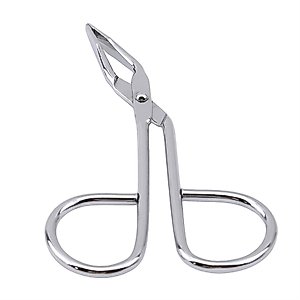 LZIYAN Stainless Steel Eyebrow Scissors Tweezers,Elbow Pliers Clip Scissors,Flat Tip Tweezers Hair Plucker