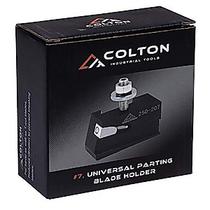 Colton Industrial Tools BXA #7 Quick Change Parting Blade Holder ZiN Coated
