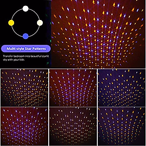 Star Projector, Night Light Projector for Kids, Outdoor Indoor Holiday Projector Lights with Remote Control, Waterproof LED Projector Landscape Light for Bedroom Garden Wedding Party Christmas Gift