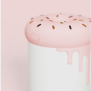 USB Cool Mist Mini Humidifier with Night Light,250ml Sweet Humidifier for Bedroom Home Room Office Car with Adjustable Mist Mode(Pink)