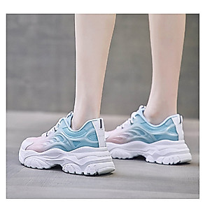 FOFJR Womens Walking Shoes Non Slip Sneakers Comfortable Tennis Running Shoes Blue