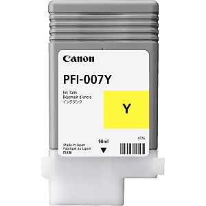 Canon 90ml Dye Ink Tank Bundle for imagePROGRAF iPF670E Printer, Consists of PFI007BK Black, PFI007C Cyan, PFI007M Magenta, PFI007MBK Matte Black, PFI-007Y Yellow