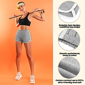 Motarto 3 Pack Women Athletic Shorts Cotton Sports Shorts Yoga Dance Summer Short Pants