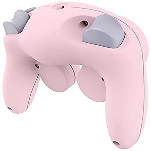 eXtremeRate Cherry Blossoms Pink Faceplate Backplate for Nintendo Gamecube Controller, Soft Touch Replacement Housing Shell Cover w/Buttons for Nintendo Gamecube Controller - Controller NOT Included