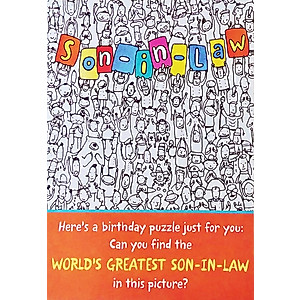 Greeting Card World's Greatest Son-in-Law Funny Happy Birthday