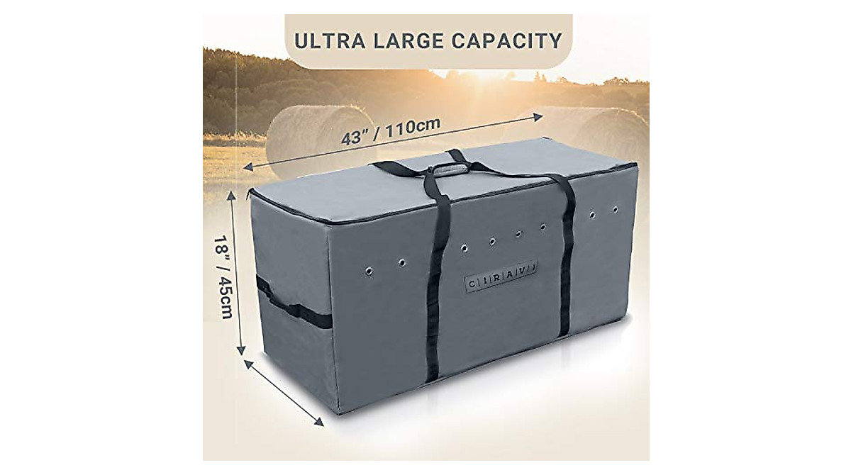 CIRAVI Hay Bale Storage Bag - Heavy Duty & Waterproof Storage Solution