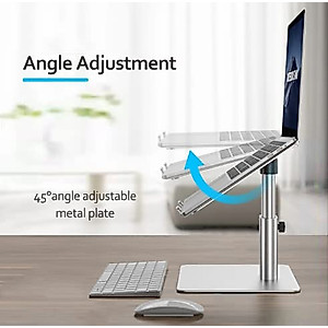 KitBox Laptop Stand for Desk with Adjustable Height and Angle,Aluminum Alloy Notebook Stand for All Laptop.