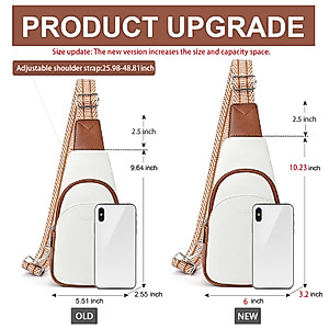 CLUCI Small Sling Bag for Women Crossbody, Faux Leather Trendy Waist Packs with Guitar Strap, Women's Fanny Packs