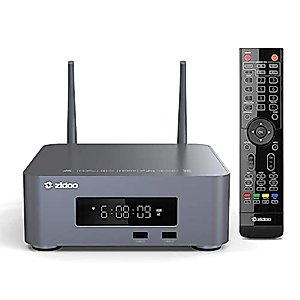 Zidoo Z10 Pro 4K Media Player, Realtek 1619DR 2G+32G 4K HDR Android 9.0 TV Box Supporting All HDR Technology, WiFi and Ethernet, NAS and PC, HDD Bay up to 14TB Set Top Box