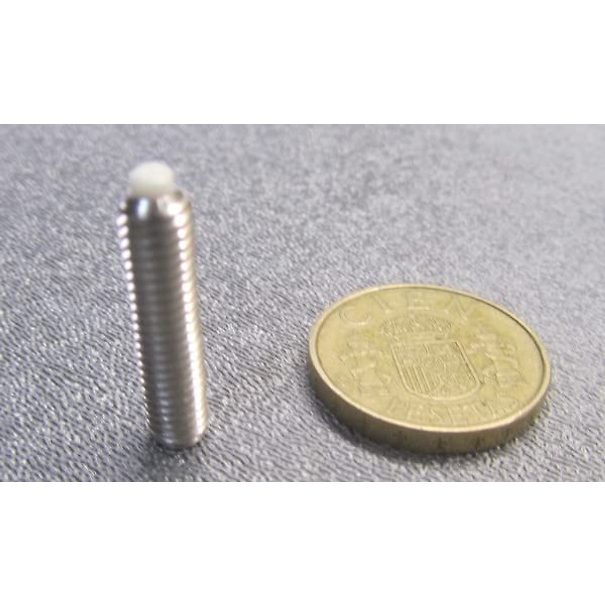 18-8 Stainless Steel Nylon Tip Set Screw M6 × 1 mm x 25 mm Thread Length 5 pcs