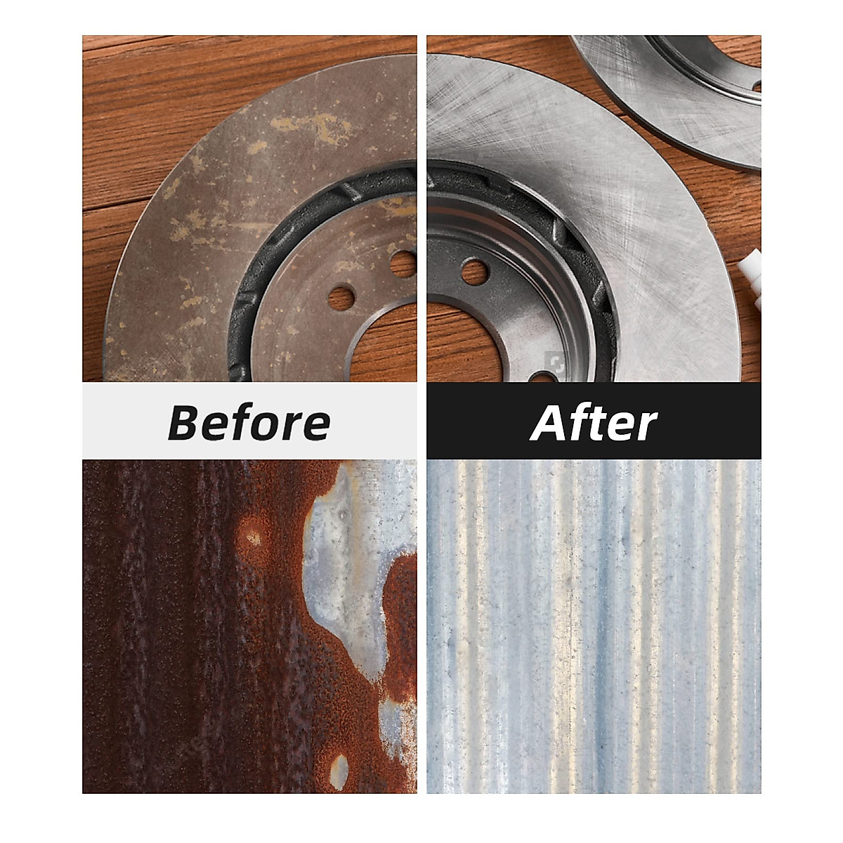 LUCKUT Strip Discs Grinding Disc 4.5'' x 7/8'' Stripping Wheel Clean and Remove Paint Coating Rust Welds Oxidation for Angle Grinder-5 Pack