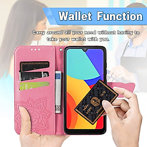 HUANGTAOLI Phone Cover for OnePlus Nord N20 5G, Butterfly Embossed PU Leather Wallet Flip Phone Cover for OnePlus Nord N20 5G