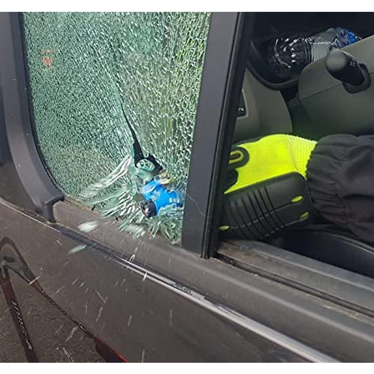 Resqme Pack of 2, The Original Emergency Keychain Car Escape Tool, 2-in-1 Seatbelt Cutter and Window Breaker, Made in USA, Safety Yellow