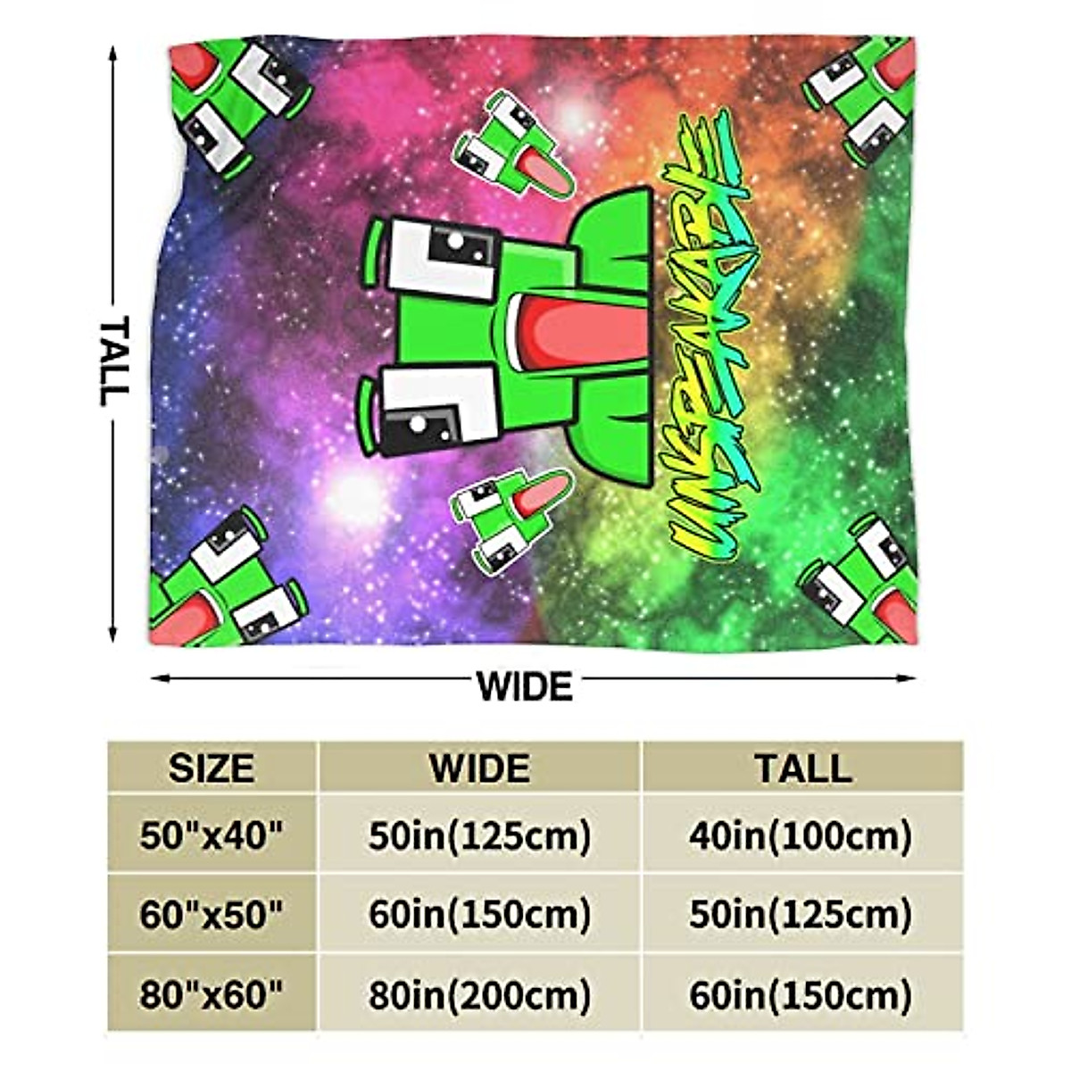 Cartoon Blanket Super Soft Flannel Throw Blanket Cozy Warm Plush Fleece Blanket for Sofa Bed Living Room Color-B 50"X40"