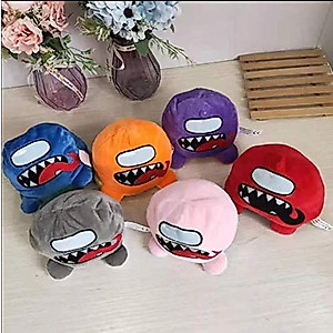 Toy Storage World Reversible Plushie Octopus Stuffed Animal Mood Double Sided Plush Toy Happy Angry Pulpo Reversible Plushies Toys Doll Game Flip Impostor Fluffy 6 inch (Red Black)