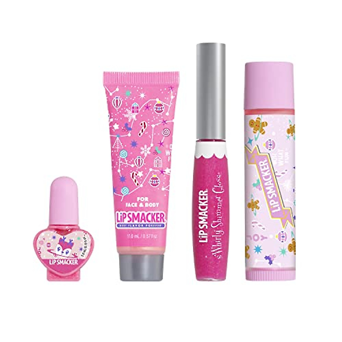 Lip Smacker Holiday Christmas Original & Best Glam Makeup Bag Makeup Set For Girls