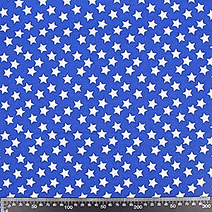 Woven Station,Textiles Cotton Fabric, 99x142 cm for DIY Crafting Patchwork Sewing (Printed Star)
