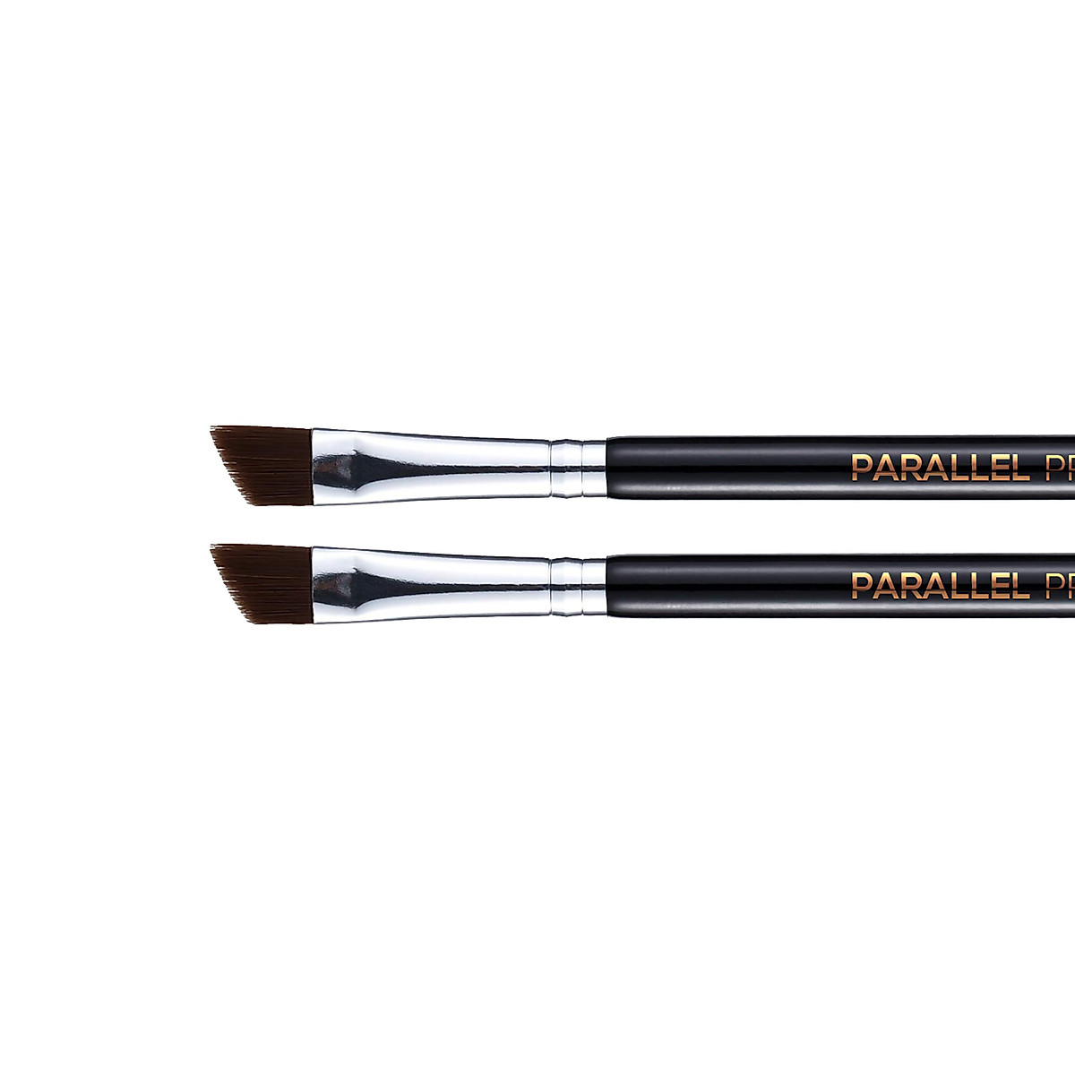 Parallel Products - The BROW Brush - (2 Pack) Premium Angled Eyebrow Brush for Powder, Henna, Cream, Tint, Makeup, Gel, Lamination and Wax