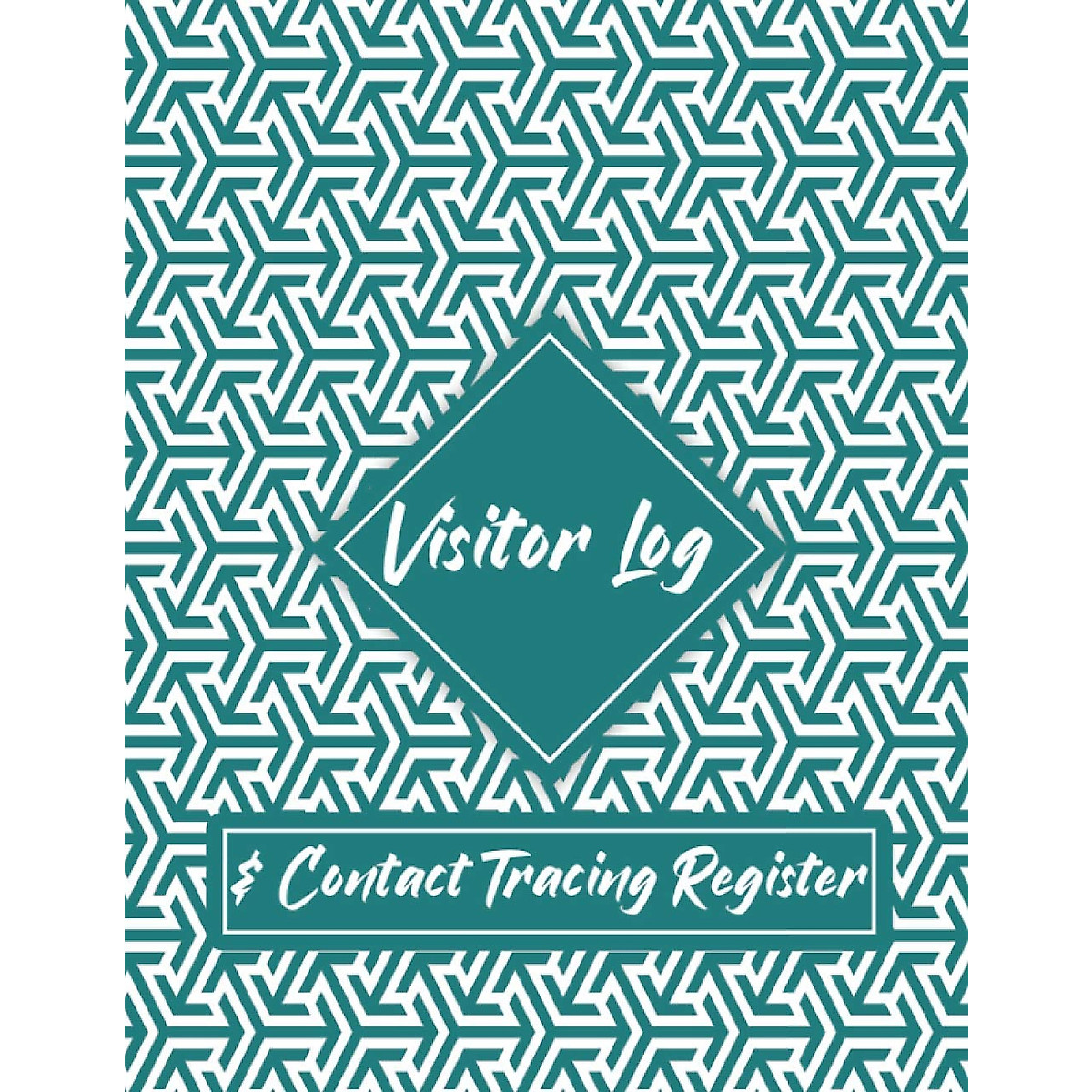 Visitor Log And Contact Tracing Register: Absttract Theme, Complete And Practical Sign In/Out for Hotels Business House B&B, School, Reception Desk, ... Book, Cafe, Restaurant, Small Business, Matte