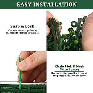 A & R 12 PCS 20"x20" Artificial Grass Wall - UV Protected Boxwood Hedge Wall Panels - Suits for All Decorations