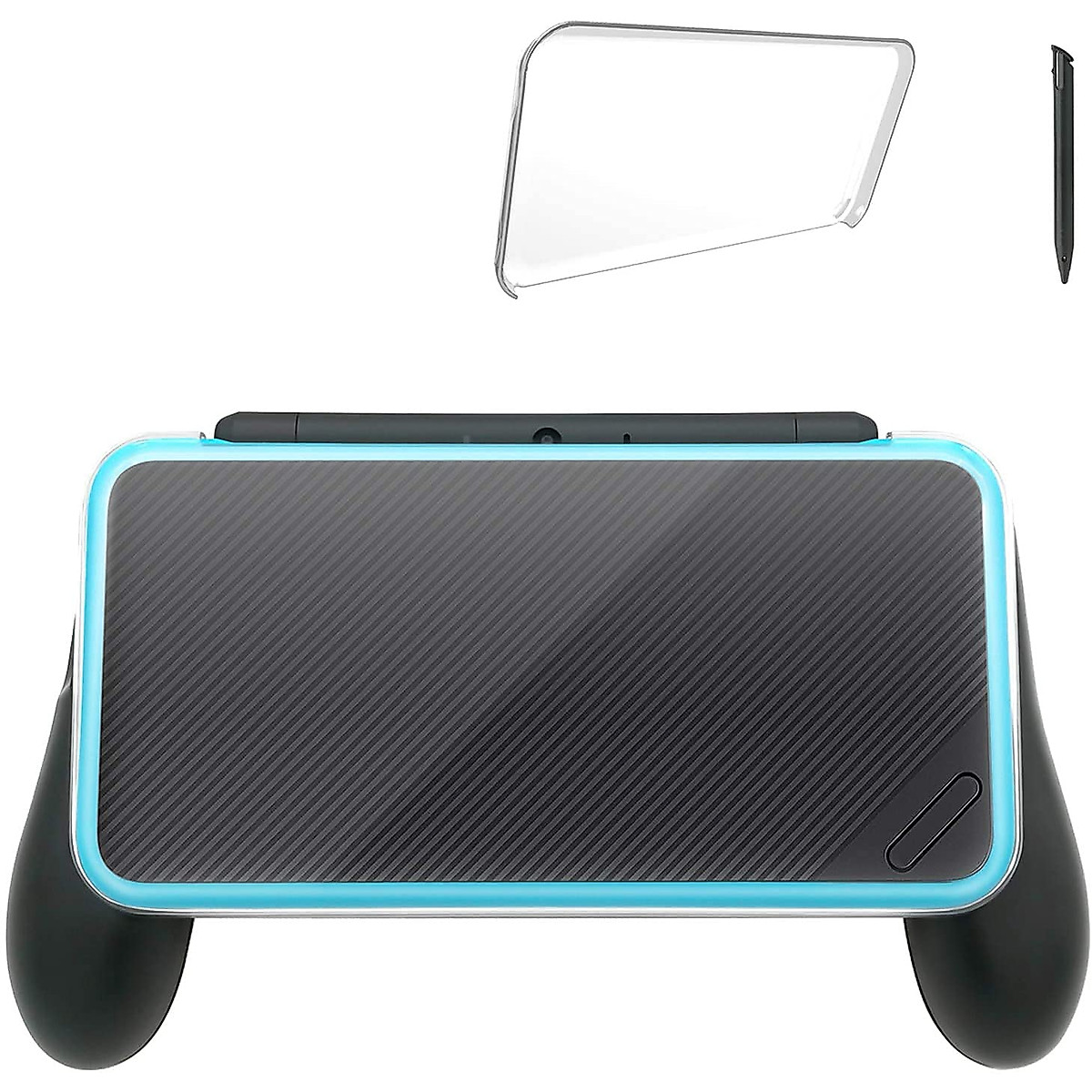 [Updated] Hand Grip Compatible with Nintendo 2DS XL with 1 Stylus and 1 Clear Case Compatible with Nintendo 2DS XL