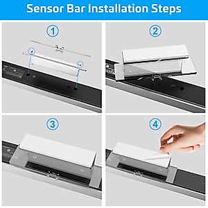 LA NREUCETS 3 in 1 Wii Wired Motion Sensor Bar + AC Power Supply Adapter Cord + Composite Audio Video Cable Compatible with Nintendo Wii (Not for Wii U)