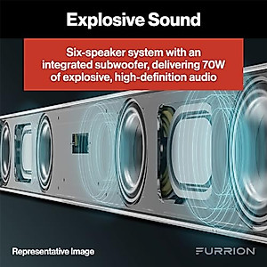 Furrion Aurora 2.1 Outdoor Soundbar Speaker with Built-in Subwoofer, Bluetooth, HDMI & Optical Inputs - FSBNN30MST