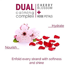 GIOVANNI 2chic Ultra-Luxurious Conditioner - Calms & Smooths Curly & Wavy Hair, Silkens Tresses, Strengthens Overprocessed Hair, Helps Detangle, Color Safe, Cherry Blossom & Rose Petals - 24 oz