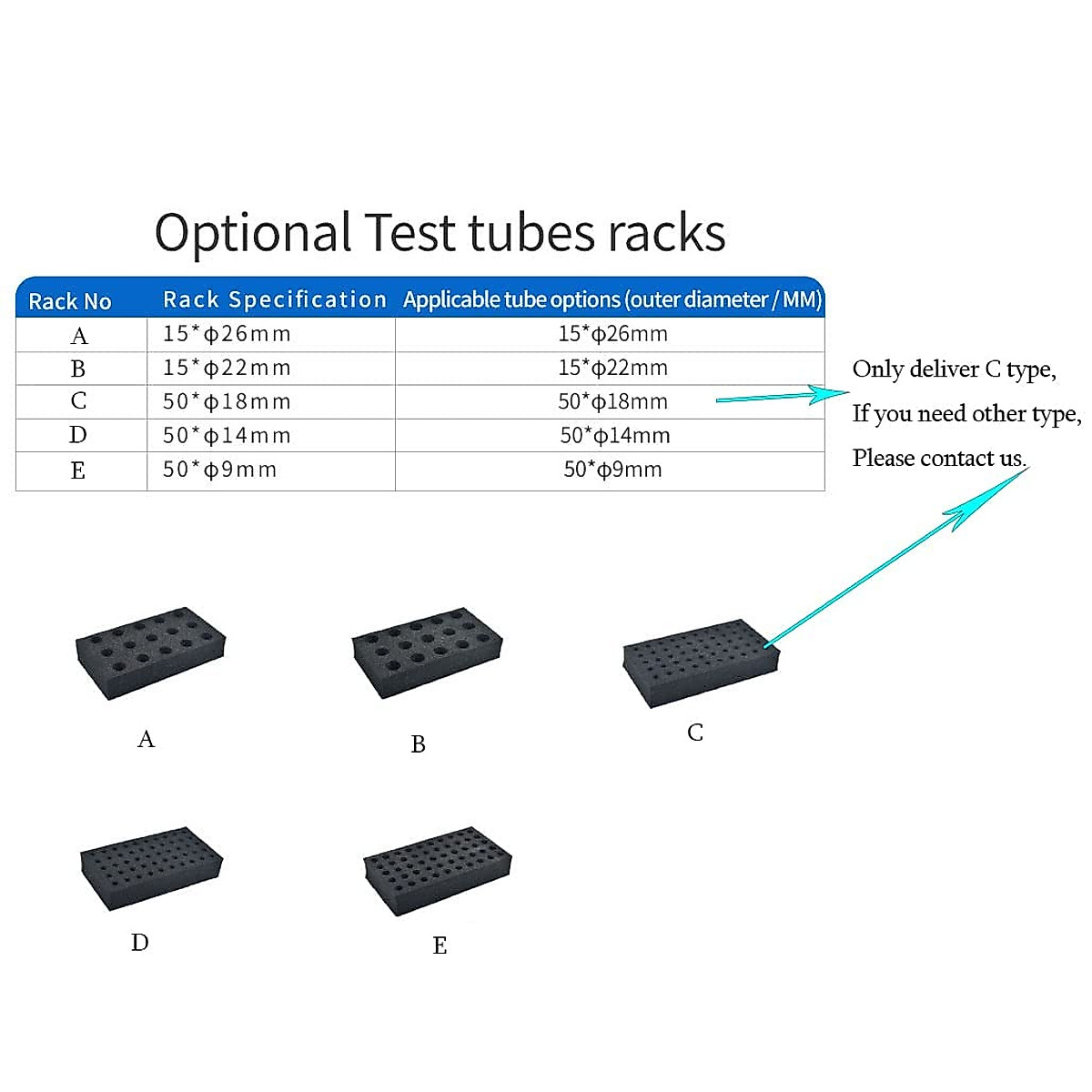 HFBTE Lab Multi-Tube Vortexer Mixer Scientific Laboratory Vortex Mixer Shaker Multiple Tubes with DC Brushless Motor Speed Range 100 to 2500 RPM Foam Rack 50xφ18mm Test Tube φ18-φ21mm 20ml