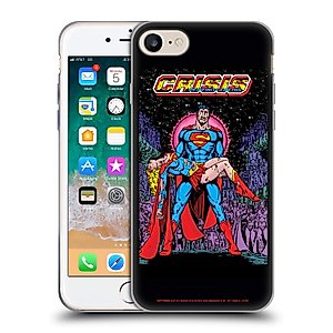 Head Case Designs Officially Licensed Superman DC Comics Supergirl Crisis on Infinite Earths Famous Comic Book Covers Soft Gel Case Compatible with Apple iPhone 7/8 / SE 2020 & 2022