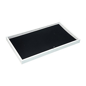 SE Black Cushioned and Flocked Jewelry Tray Insert - J37514F-PAD