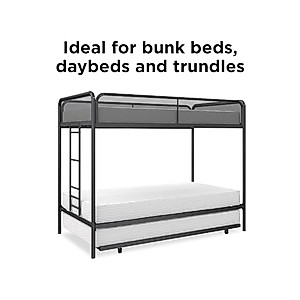 DHP Sleep Essential 6 Inch Firm Twin Size Mattress, GREENGUARD Gold Certified, High Density Polyester Fill, Ideal for Bunk Beds