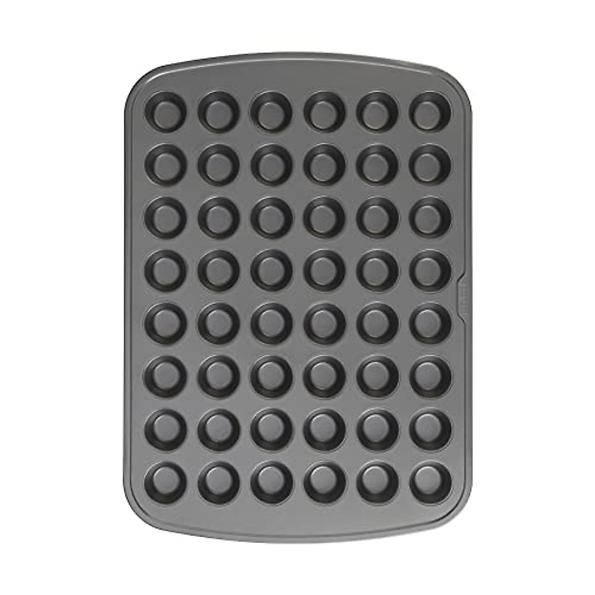 GoodCook 48-Cup Nonstick Steel Mini Cupcake and Muffin Pan, Gray