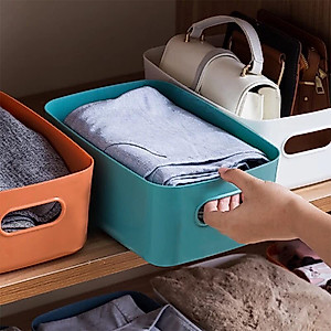 Feisco Set of 6 Cabinet Organizer,Durable and Stylish Storage Basket Storage Bin for Organizing Your Cabinet Kitchen Bathroom Desktop