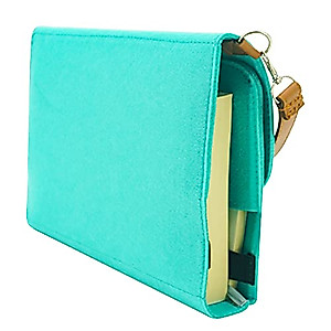 HIFELTY Bible Bag, Unique Bible Cover Bag Organizer Christian Carrying Case, Felt Church Tote Bag for Women and Men, The Best Christian Gift for Women and Men (Green)