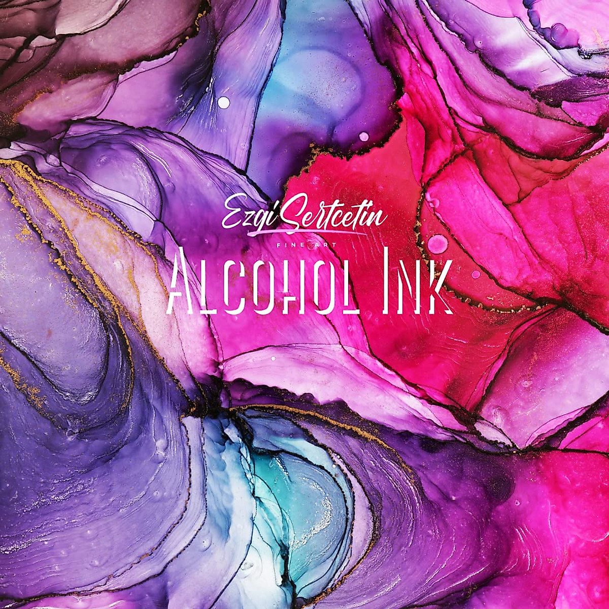 Premium Alcohol Ink Metallic Gold|Metallic and Vibrant|High Saturated Unique Colors|for Tumblers, Coasters, Resin Dye, Alcohol Ink Paper, Yupo, Resin Petri Dish|4 oz by Volume|by Ezgi Sertcetin