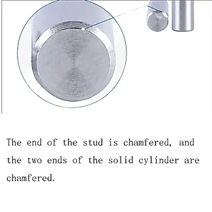50 Pieces 304 Stainless Steel Cylindrical locating Dowel pin,Diameter 2.5mm; Total Length 25mm.