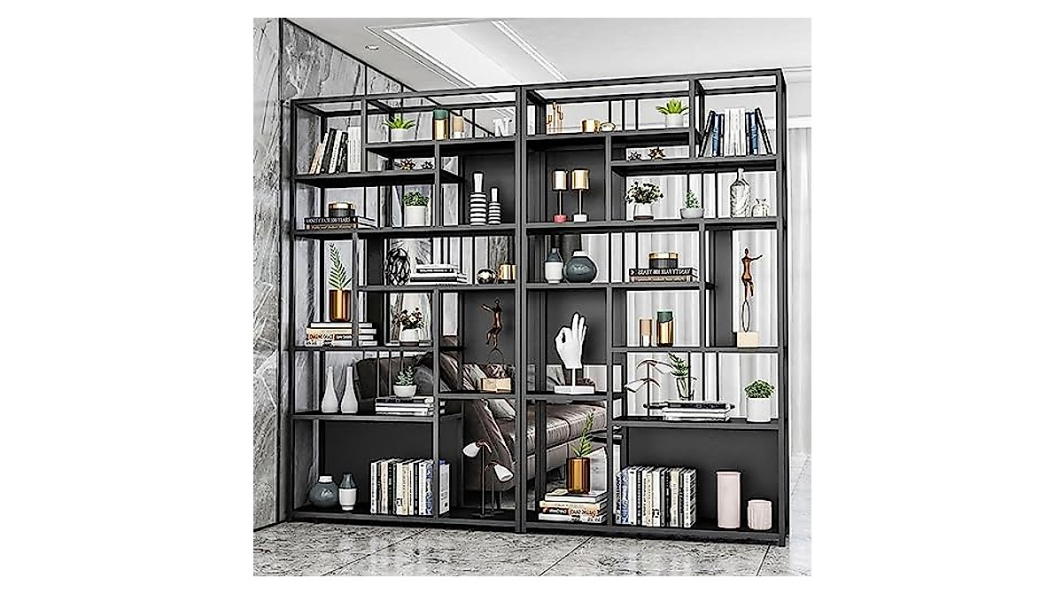 DESONIX Nordic Wrought Iron Bookshelf - Multi-Layer Design