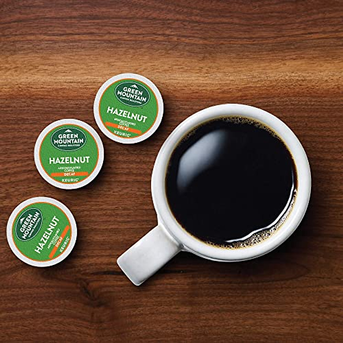 Green Mountain Coffee Roasters Hazelnut Decaf Coffee, Keurig Single-Serve K-Cup pods, Light Roast, 96 Count (4 Packs of 24)