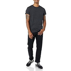 Amazon Essentials Men's Regular-Fit Short-Sleeve Crewneck T-Shirt, Pack of 2, Black/Charcoal Heather, X-Large