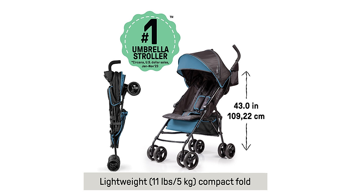Summer Infant 3D Mini Stroller - Lightweight & Compact