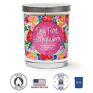 Dog Fart Extinguisher - Funny Scented Candles, Dog Farts Candle, Dog Mom Gifts, Funny Dog Lovers Gifts for Women, Gag Gift, Dog Grandma, Mothers Day, Rescue, Home, Lovers, BFF, Best Friend, Friendship