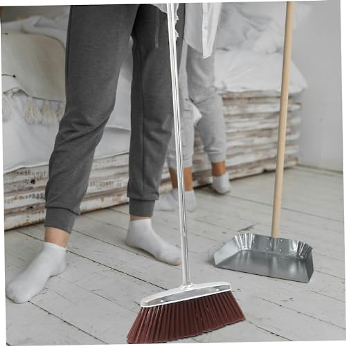 QUMIIRITY Family Clean Broom Sweeping Tool Outdoor Dustpan Thick Broom Trash Cleaning Broom Garbage Cleaning Broom Dense Broom Ladlebroom Broom Cleaning Tool Soft Broom Cleaning Supply Nylon