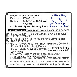 VI VINTRONS Battery for Pax X3S, X5, PC-M116,