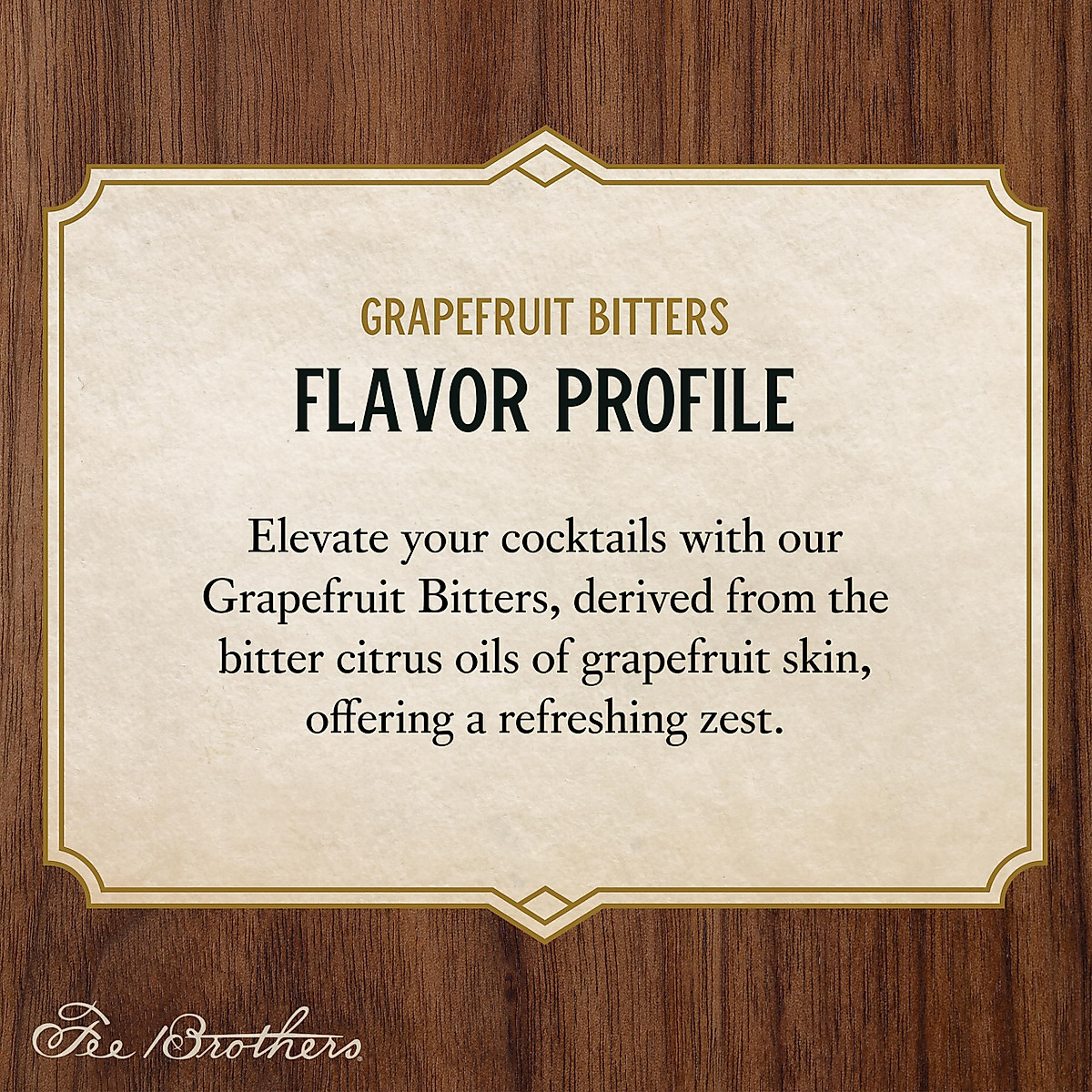 Fee Brothers Grapefruit Cocktail Bitters - Aromatic Cocktail Mixer & Concentrated Flavoring, Gluten Free, Vegan-Friendly, 5 fl oz