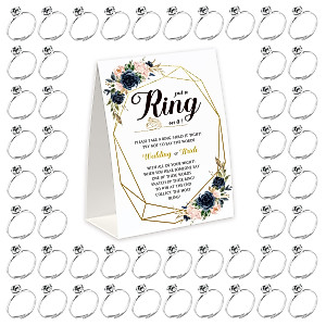 Put the ring in it's bridal shower game with rings, bridal shower game don't say bridal game rules and 50 metal rings, bridal shower to guests wedding shower game-JZDS003