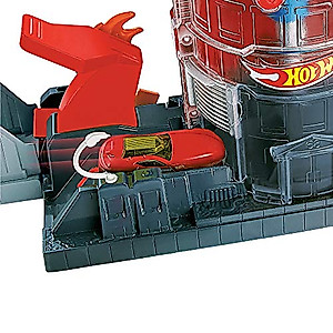 Hot Wheels City Super City Fire House Rescue Play Set Themed Play Set Connection System Ages 3 Years to 8