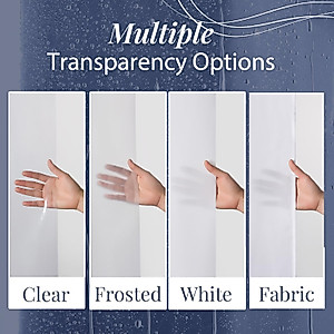 LOVTEX Clear Shower Curtain Liner - 72" x 72" Lightweight Shower Liner for Bathroom Shower Curtain (4G Clear, 1PC)